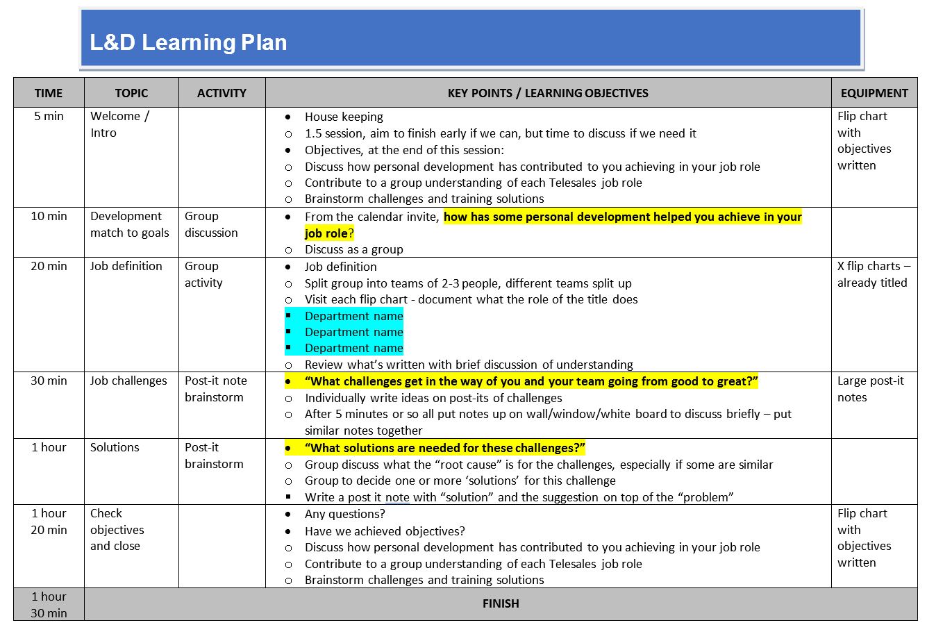 Facilitator Guide Template Word Templates Hexagon